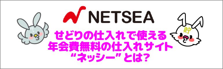 #154【せどりの初心者なら】月額無料の「NETSEA（ネッシー）」を仕入先にすると無在庫転売でノーリスク｜ちょちょらいふ